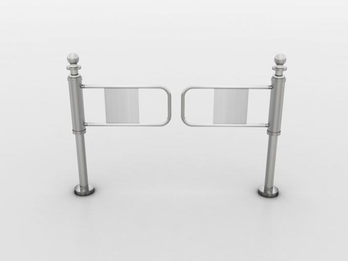 Security System Automatic Half Height Turnstiles Swing Gate For ...
