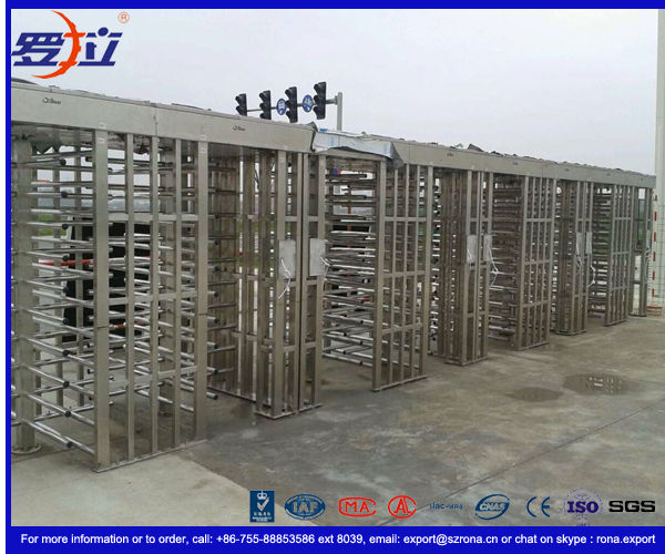 Stainless Steel Turnstile Gate Security Systems Built In Unique Fire ...