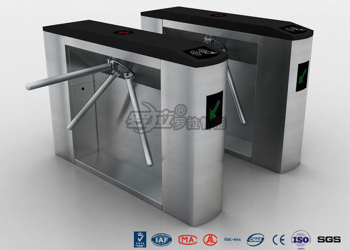 RFID Card Reader Tripod Turnstile Gate , Entrance Turnstile Access Control