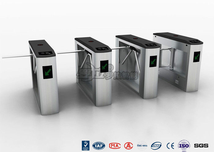 RFID Card Reader Tripod Turnstile Gate , Entrance Turnstile Access Control