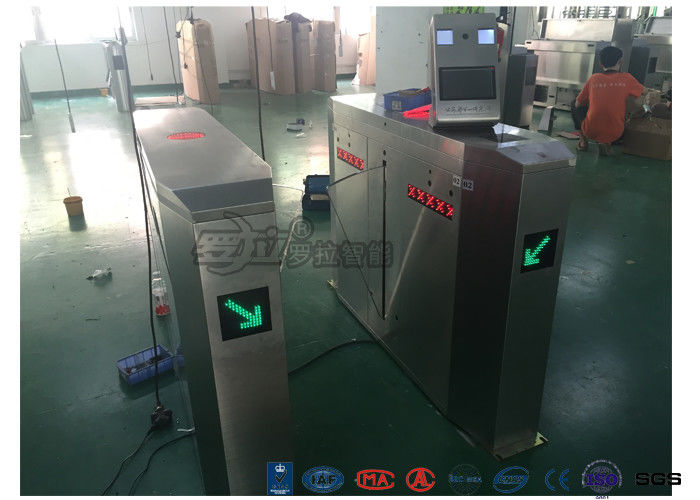 3 Lanes Swing Barrier Gate Card Collector For Biometric Access Control ...