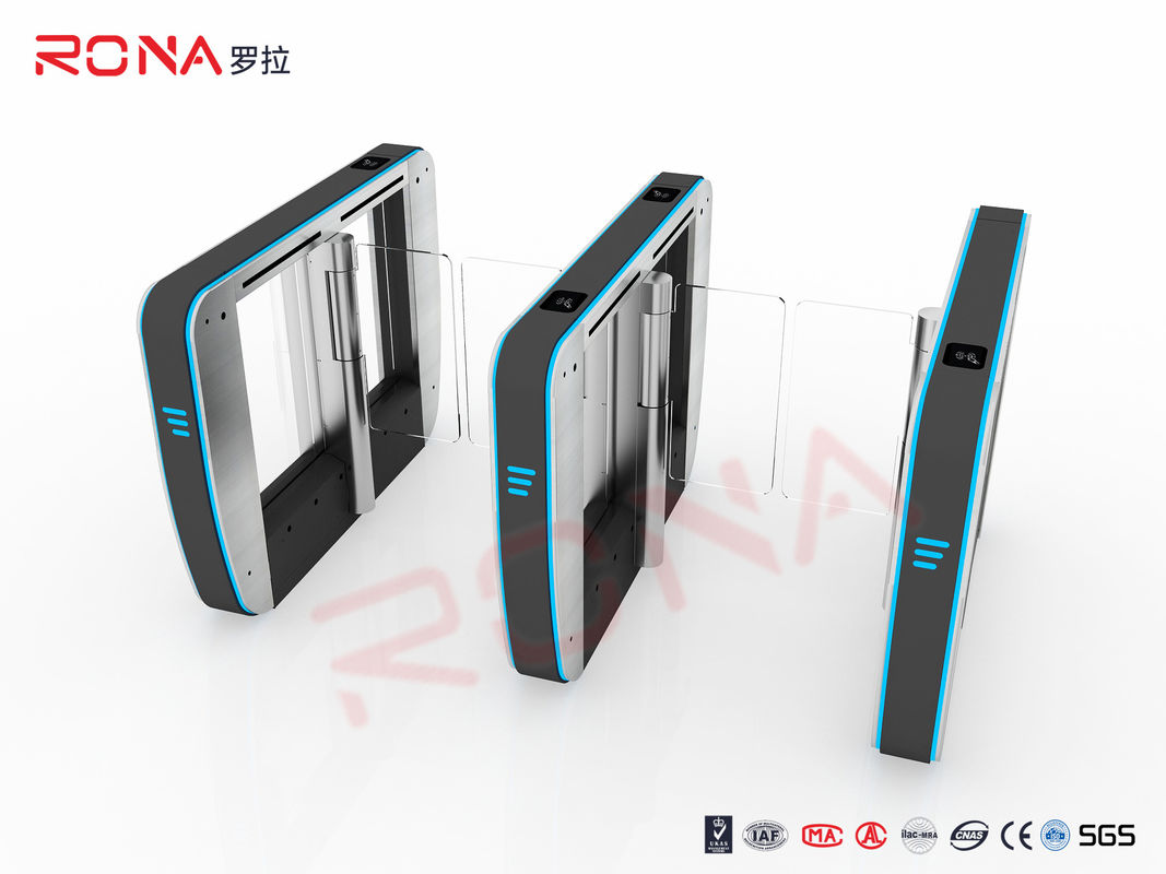 Brushless Motor Swing Barrier Gate QR Reader Face recognition 35 Person ...