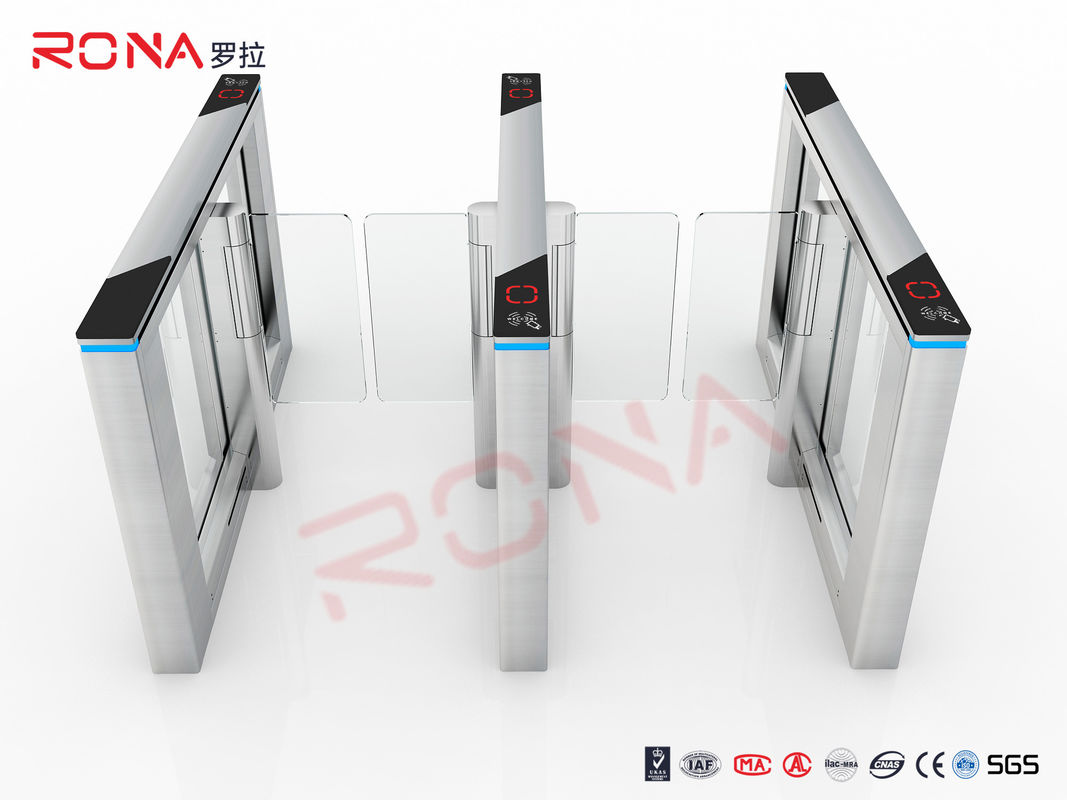 Brushless Servo Motor Speed Gate Turnstile Access Control With Acrylic ...