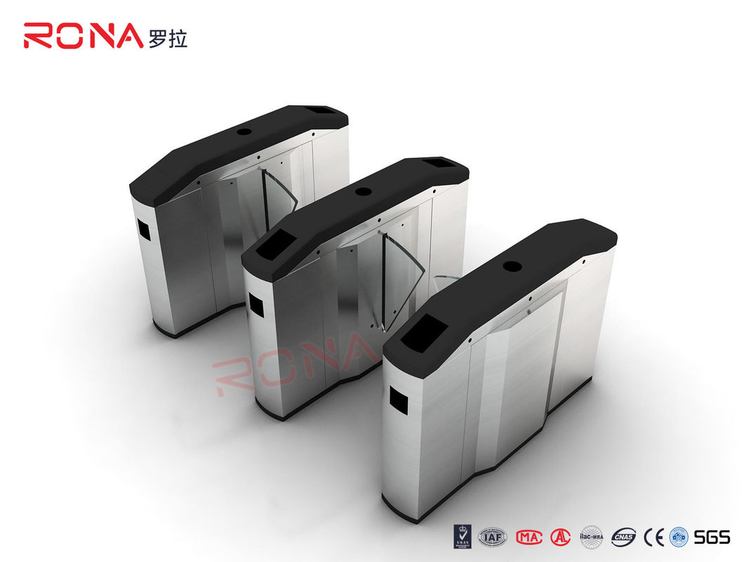 TCP / IP Flap Turnstile Gate Security Access Control Wheelchair Lanes ...