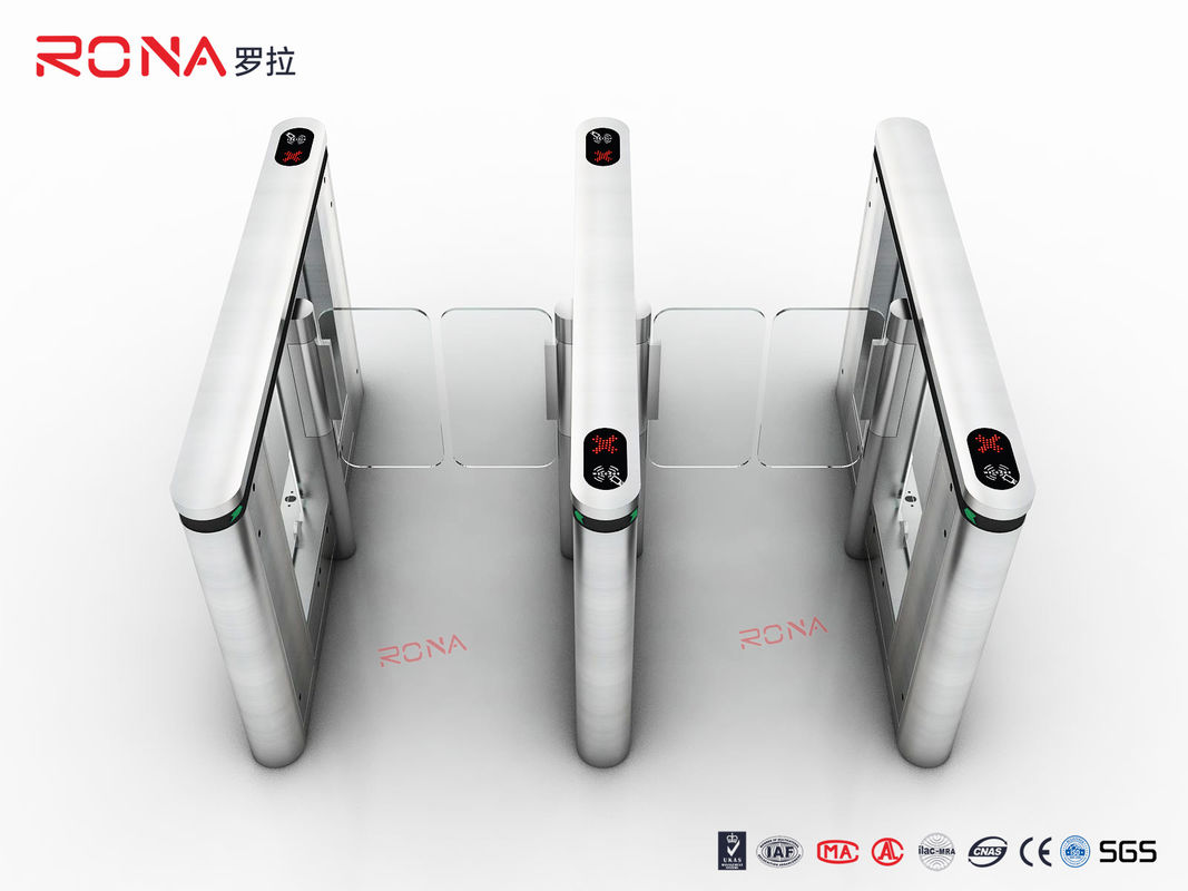 TCP / IP Security Electro Lock Door Swing Pedestrian Barrier Gate ...