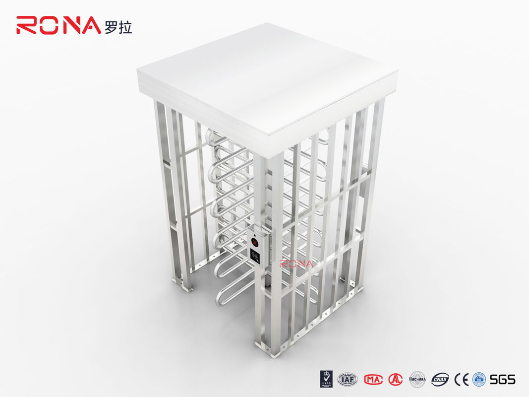 Full Height Turnstile RFID Card Reader Fingerprint Stainless Steel ...