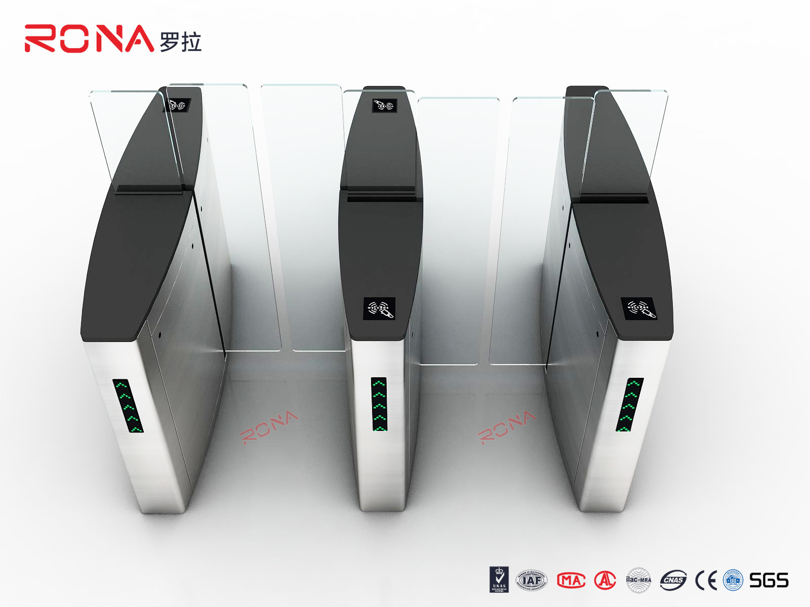 Intelligent Electric Entrance Sliding Gate Turnstile For Entry System