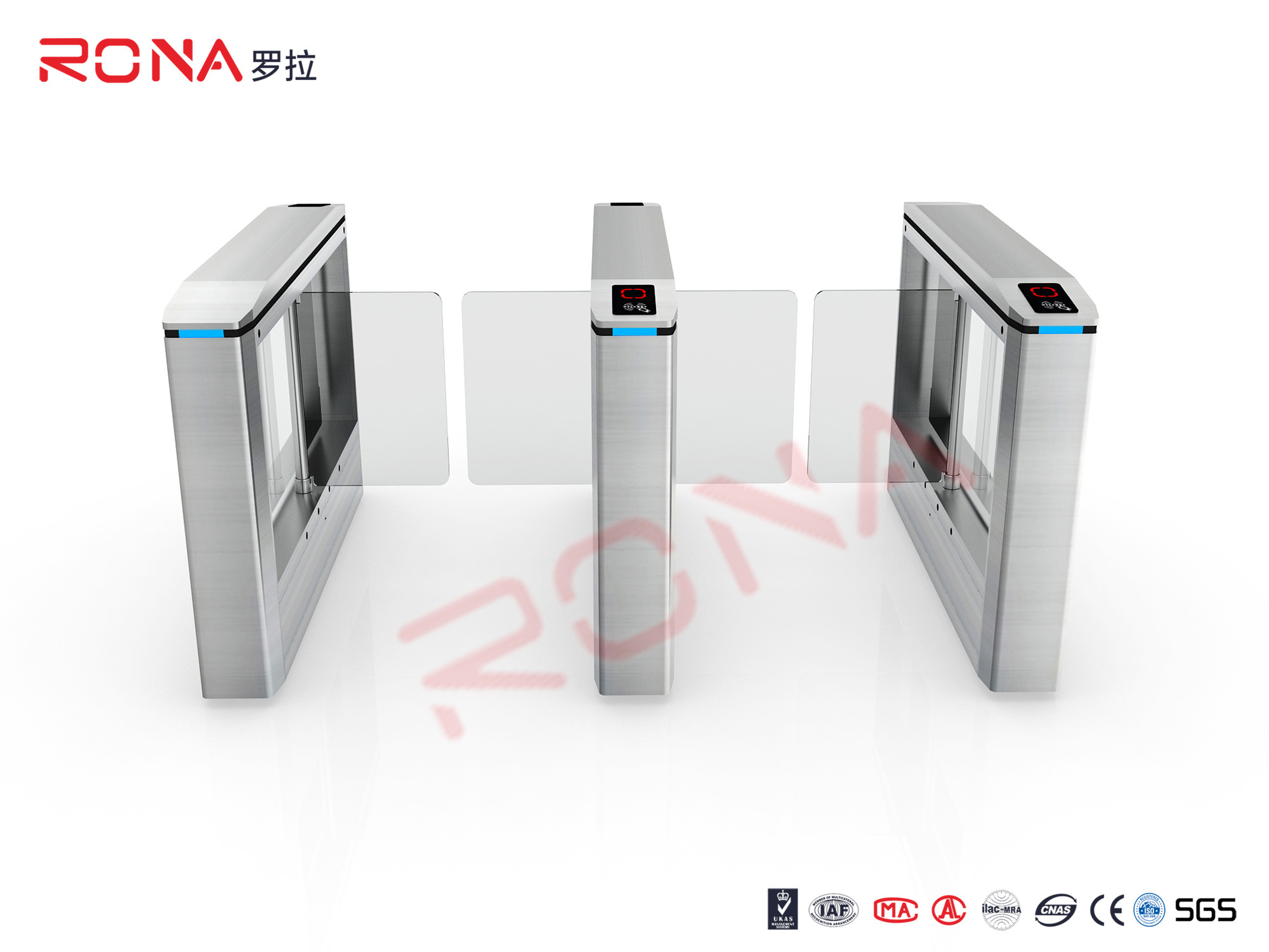 RFID Automatic Swing Turnstile Revolving Door Security Access Control ...
