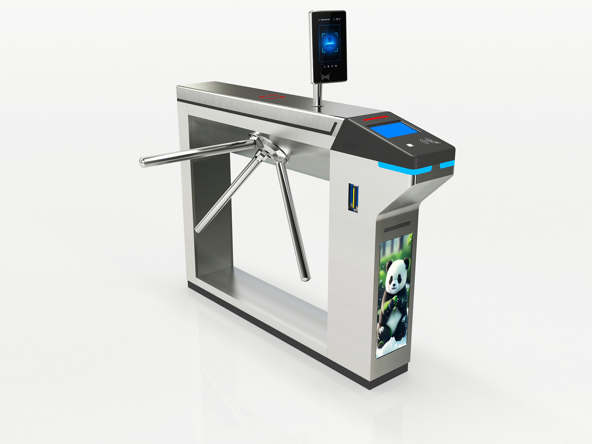 Commercial Fastlane Tripod Turnstile Gate Automatic Security Entrance Gates