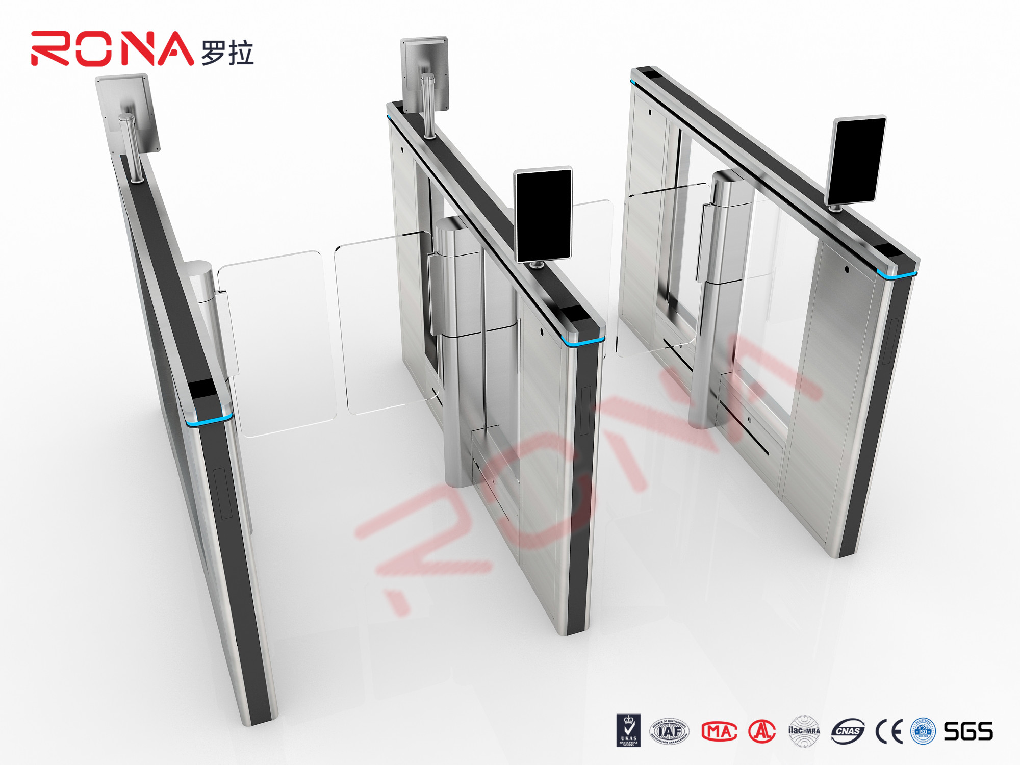 Rfid Automatic Speed Gate Turnstile Smart Arm Revolving Door Security