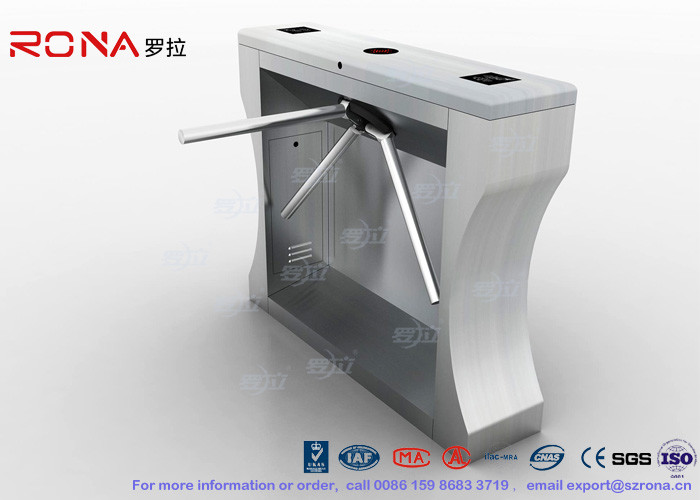 Drop Arm Turnstile Security Gates Stainless Steel Housing Bridge Type ...