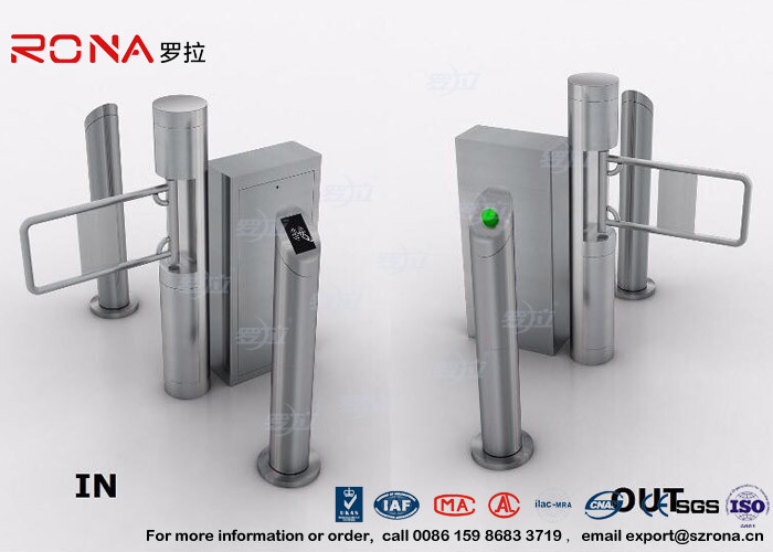 Semi - Automatic Swing Barrier Gate Card Readers for Door Entry Pass System