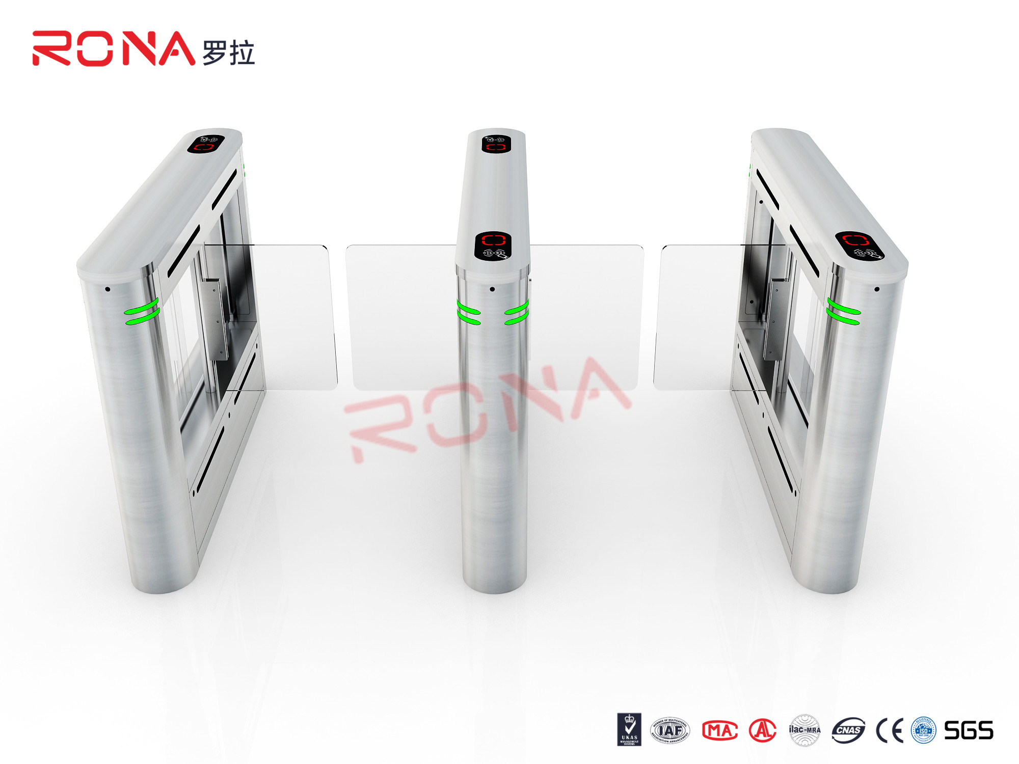 Customizable Access Control Turnstile Gate for 900-1000mm Passager Length