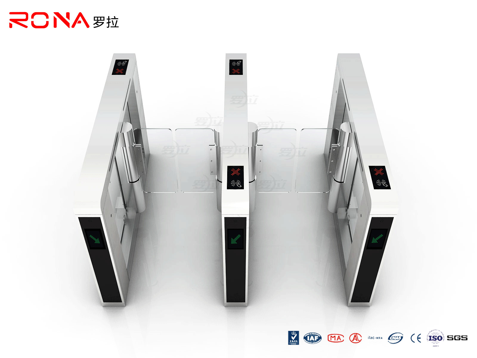 Luxury Servo Motor Access Control Barriers Dual Speed Gate Opener For ...