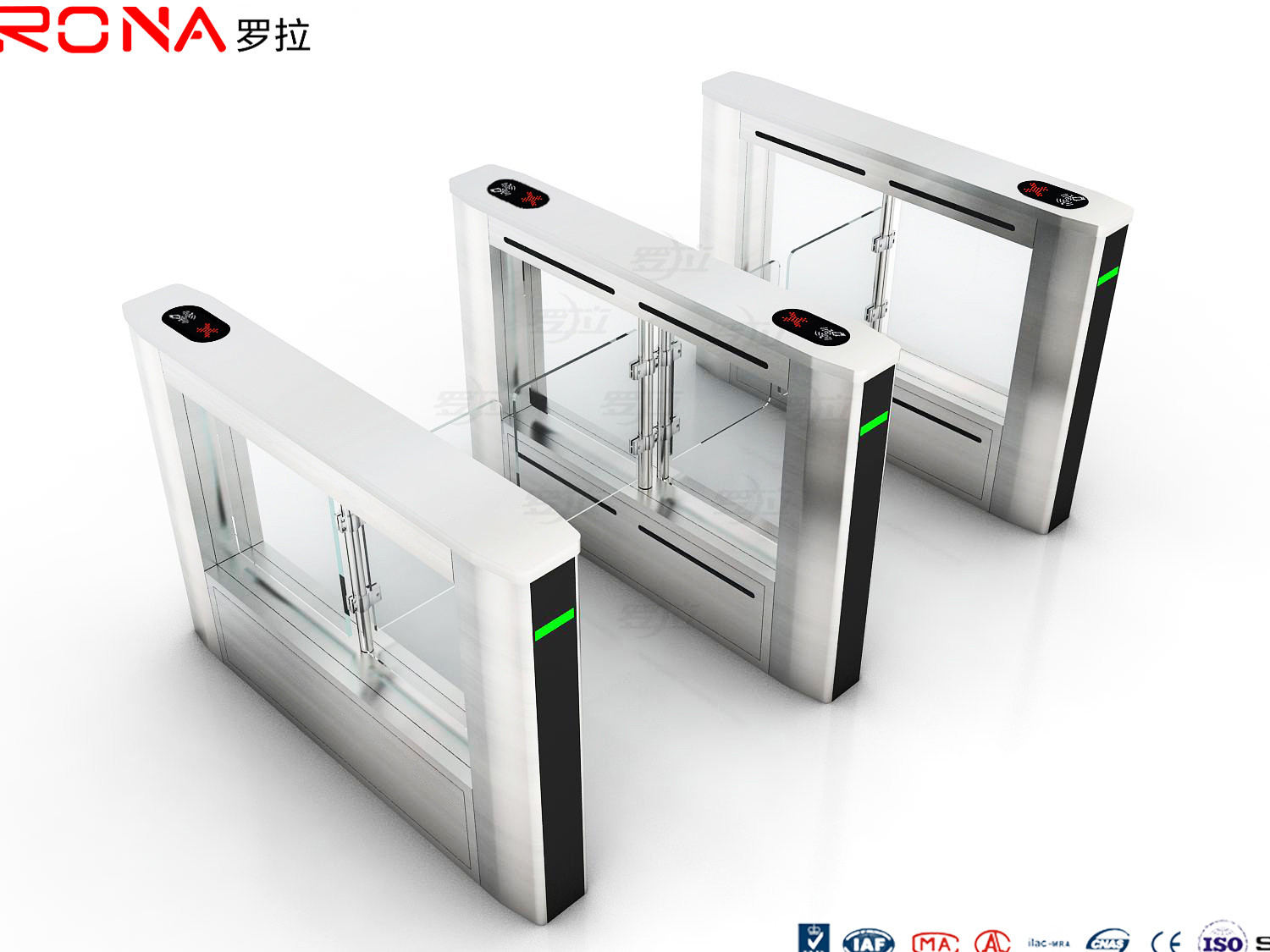 Office Building Speed Gate Turnstiles With Servo Motor Card Reader