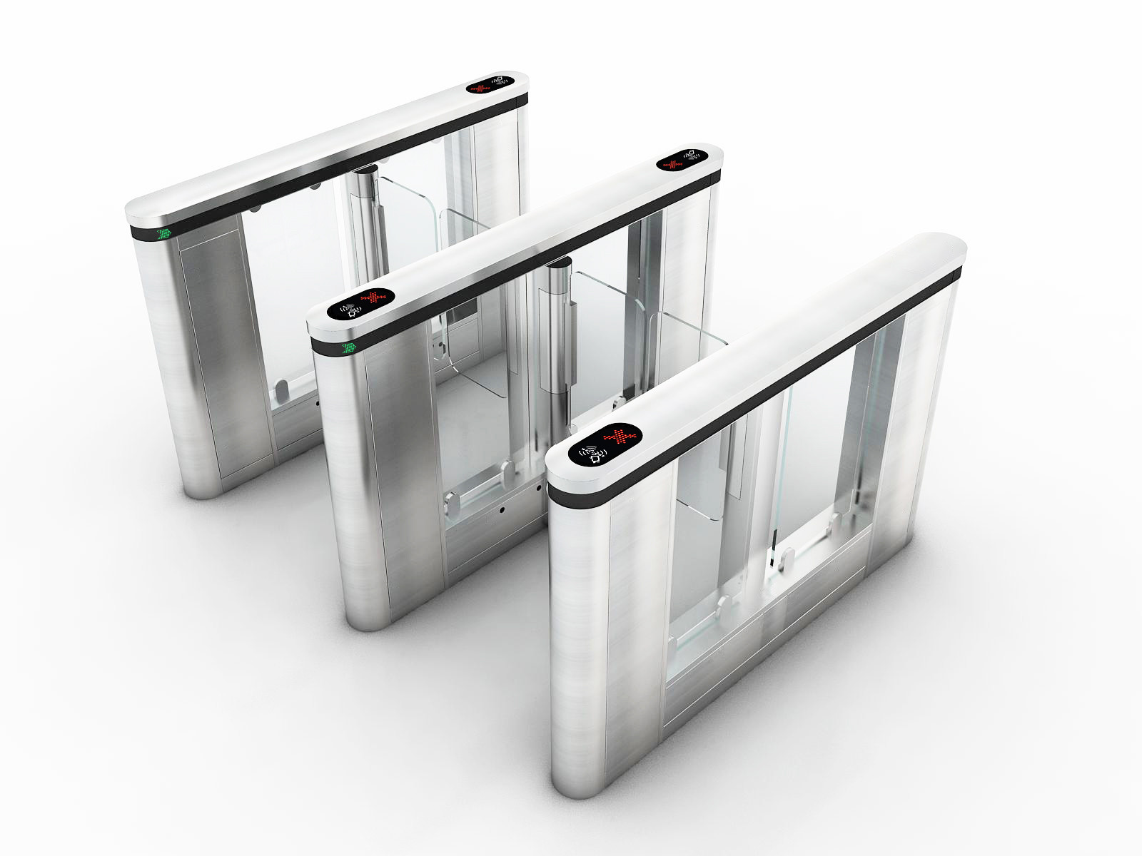 304 Stainless Steel Speed Gate Turnstile Access Control Multi Color Plating